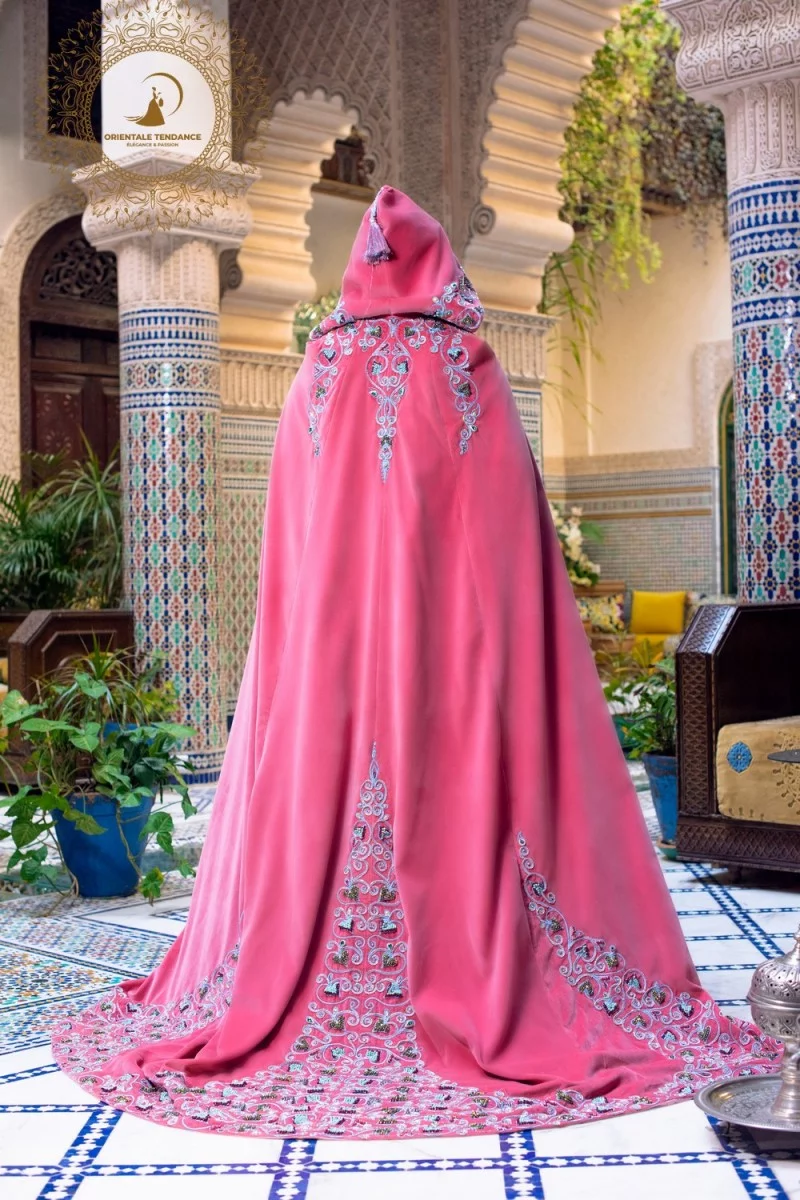 velvet karakou with burnous