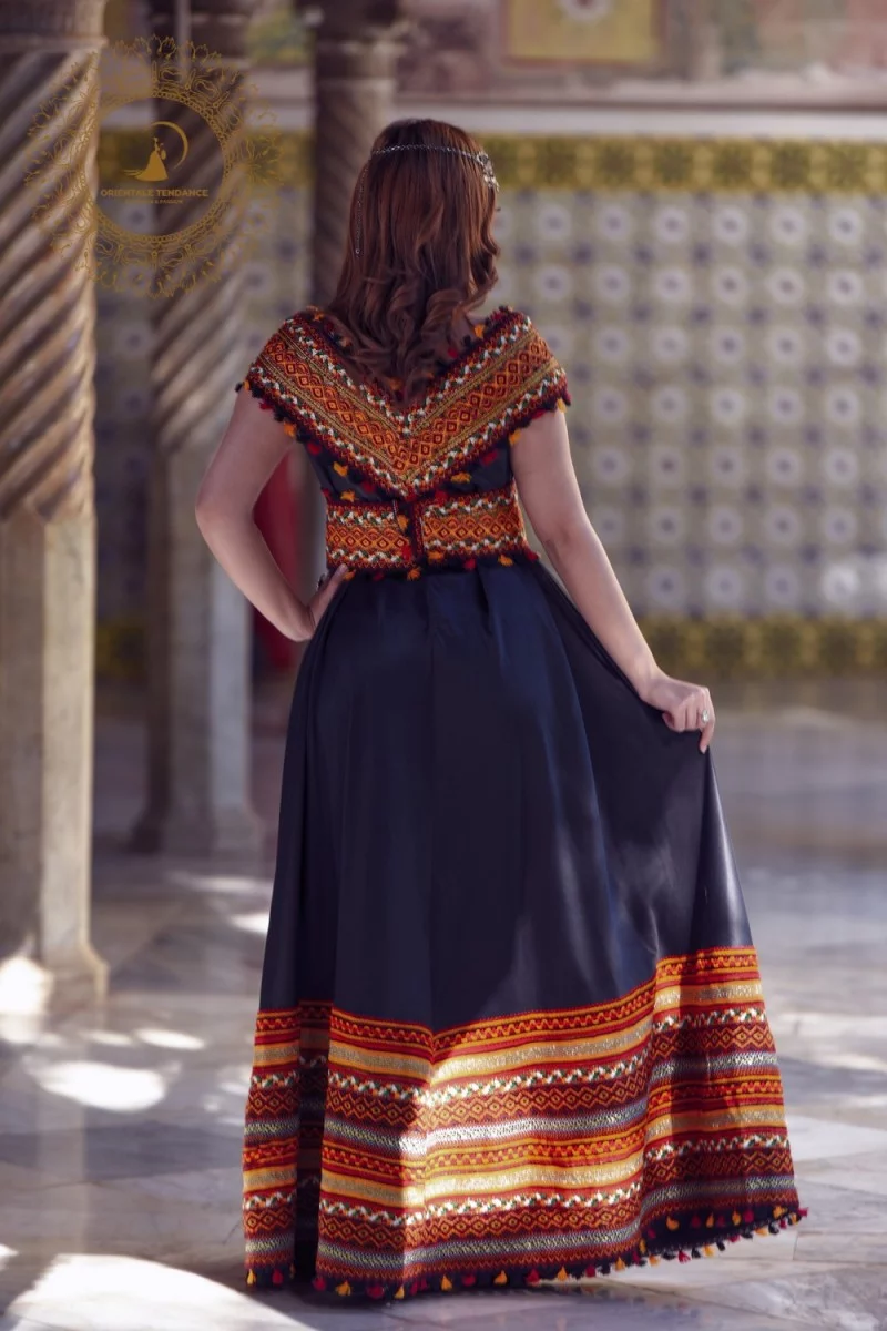 Sublime traditional black Kabyle dress