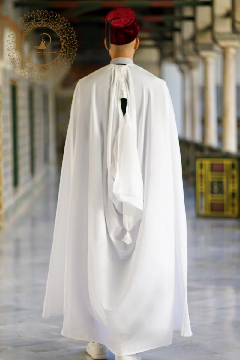 Burnous man in gabardine