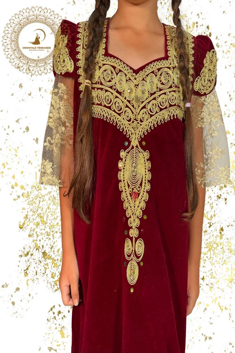 Algerian dress girl velvet