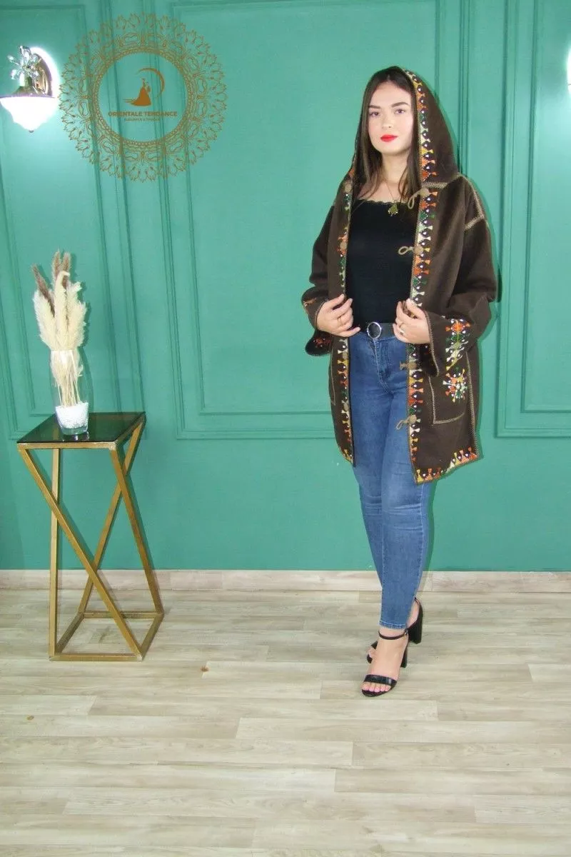Elegant Berber coat for women 100% handmade