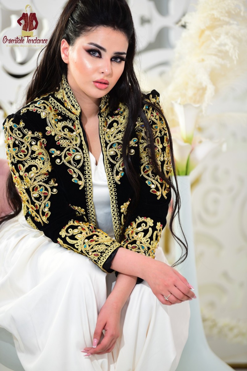 Algerian karakou Wahiba for bridal collection 2024.