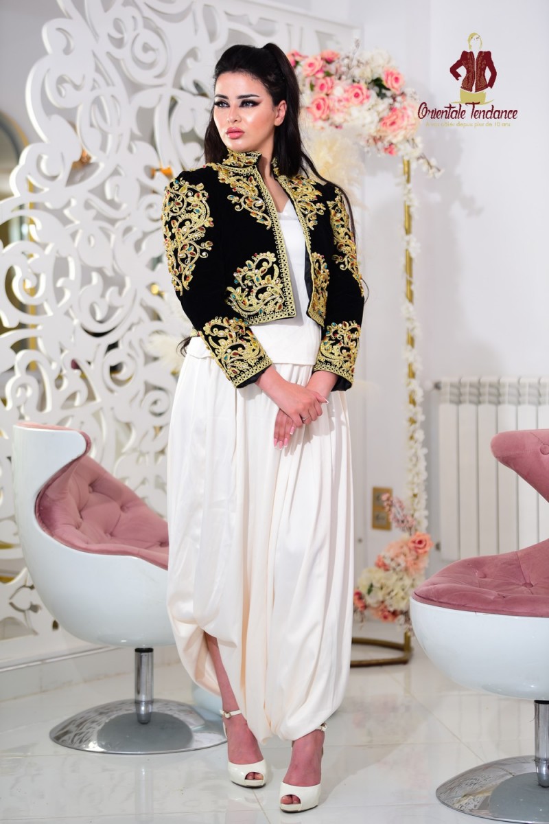 Algerian karakou Wahiba for bridal collection 2024.